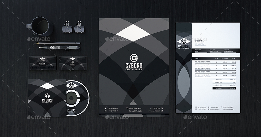 Cyborg Corporate Identity, Print Templates | GraphicRiver