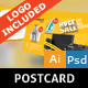 Electronic Store Post Card, Print Templates | GraphicRiver