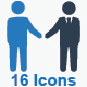 Business Deal Icons - Blue Version, Icons | GraphicRiver