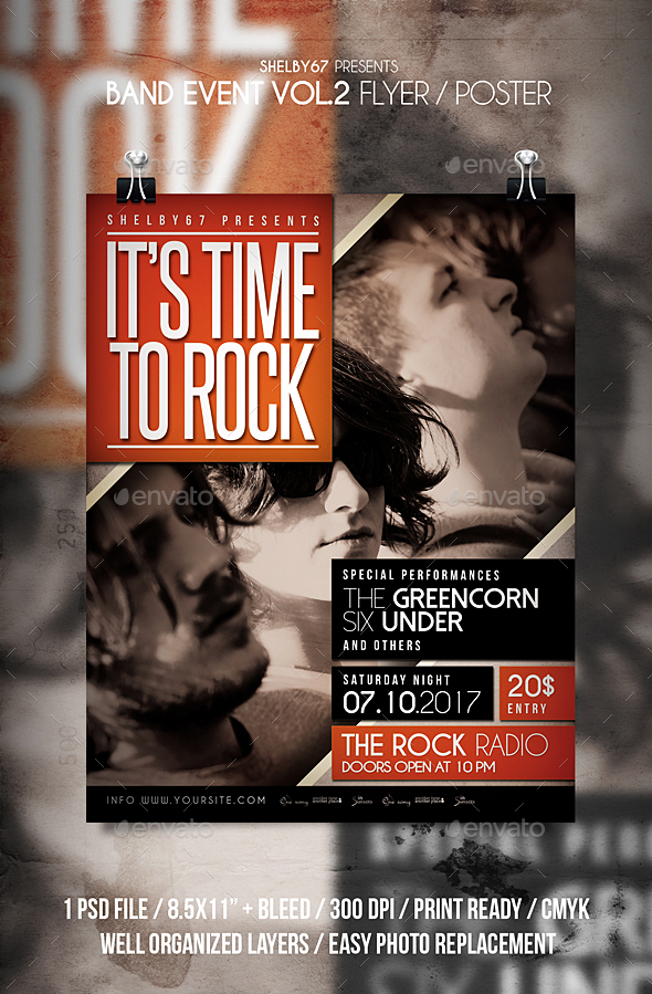 Band Event Flyer / Poster Vol 2 by Shelby67 | GraphicRiver