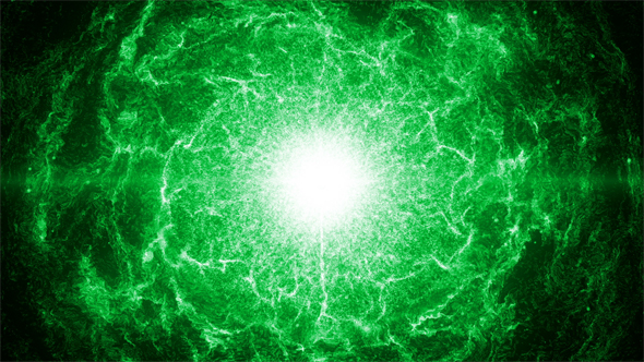 Energy Wave of Green Particles, Motion Graphics | VideoHive