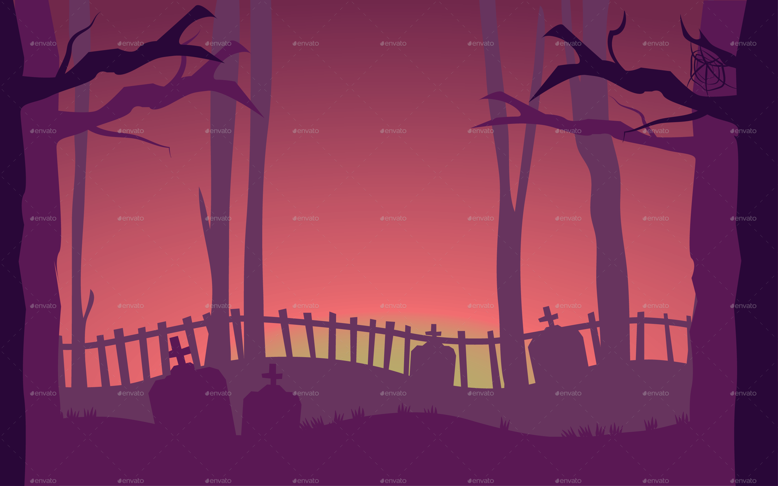 Tileable Halloween Game Background by neomia | GraphicRiver