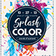 Splash Color Flyer, Print Templates | GraphicRiver