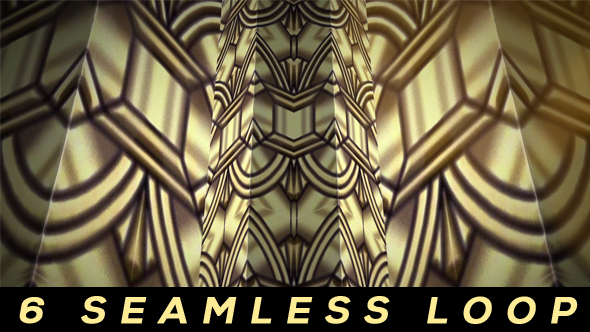 Gold Pillar Loop, Motion Graphics | VideoHive