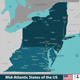 Mid Atlantic States of the United States, Vectors | GraphicRiver