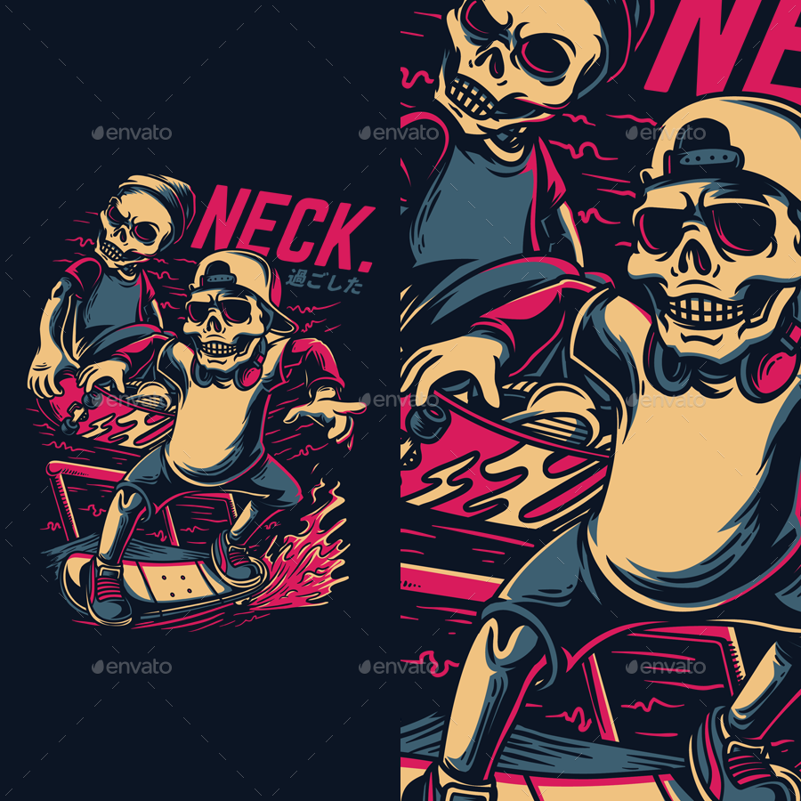 Neck.inc T-Shirt Design, T-Shirts | GraphicRiver