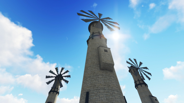 Windmills and TimeLapse Clouds, Motion Graphics | VideoHive