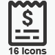 Cost Icons (Gray Version), Icons | GraphicRiver