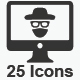 Cyber Security Icons - Gray Version, Icons | GraphicRiver