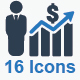 Financial Strength Icons - Blue Version, Icons | GraphicRiver