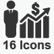 Financial Strength Icons - Gray Version, Icons | GraphicRiver