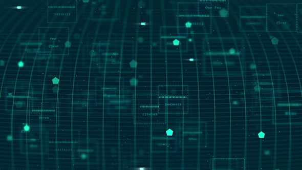 Background Data Flow with Blur, Motion Graphics | VideoHive
