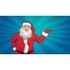 Santa Claus Holds Open Palm to Copy Space Pop Art, Vectors | GraphicRiver