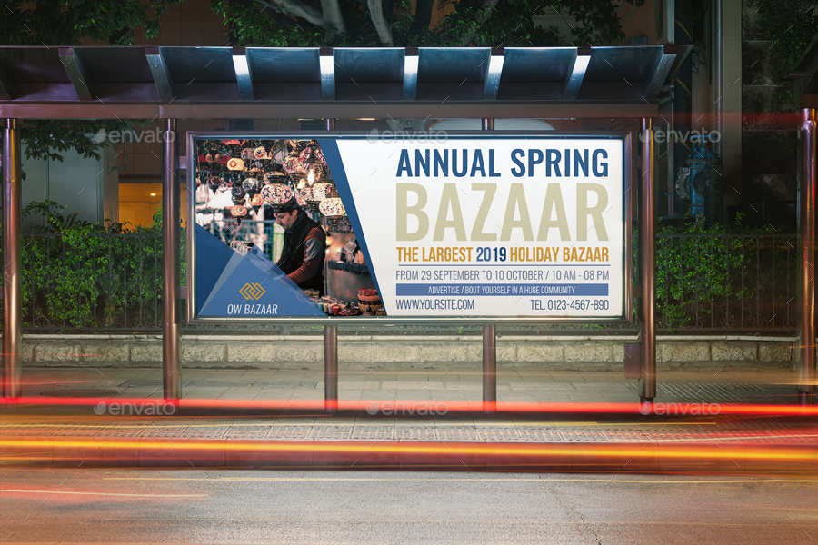Bazaar Billboard Template, Print Templates | GraphicRiver