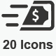 Money Transaction Icons - Gray Version, Icons | GraphicRiver
