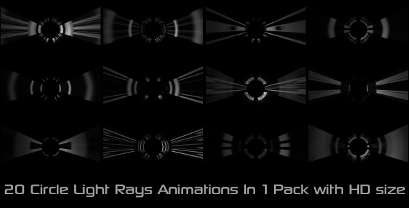 Circle Rays Elements Pack 01, Motion Graphics | VideoHive