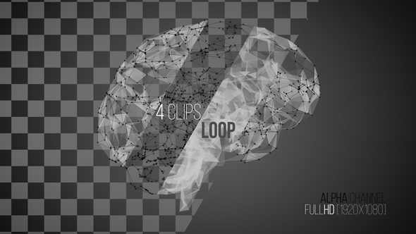 Brain Rotation 4 Clips, Motion Graphics | VideoHive