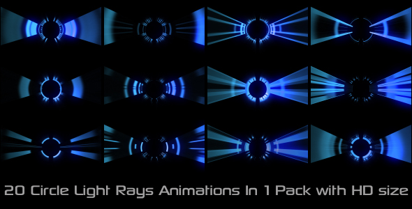Circle Rays Elements Color Pack 01, Motion Graphics | VideoHive