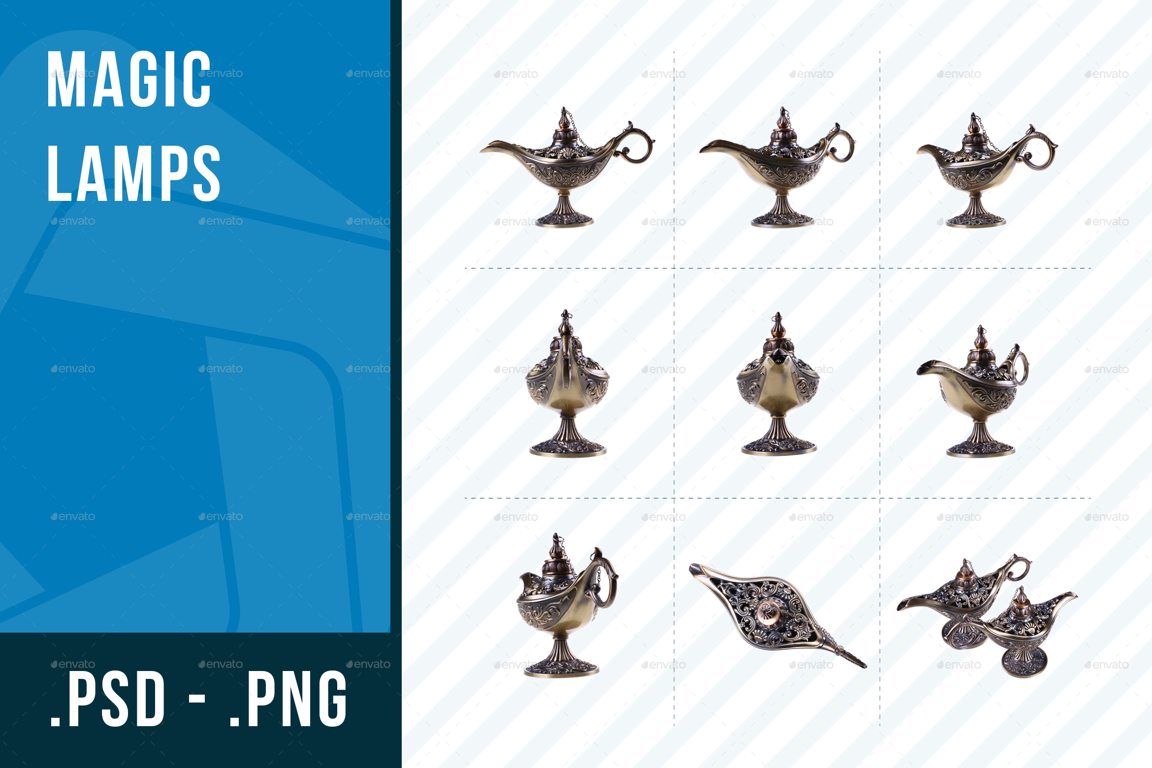 Magic Lamps Collection by QalebStudio | GraphicRiver