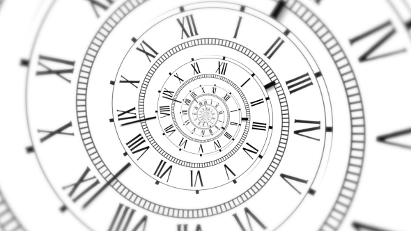 Endless Time With Roman Numerals, Motion Graphics | VideoHive