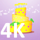 3D Birthday Cake Rotate Animation 4K, Motion Graphics | VideoHive