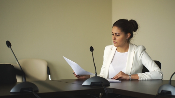 Attractive Young Woman Signing Contract, Stock Footage | VideoHive