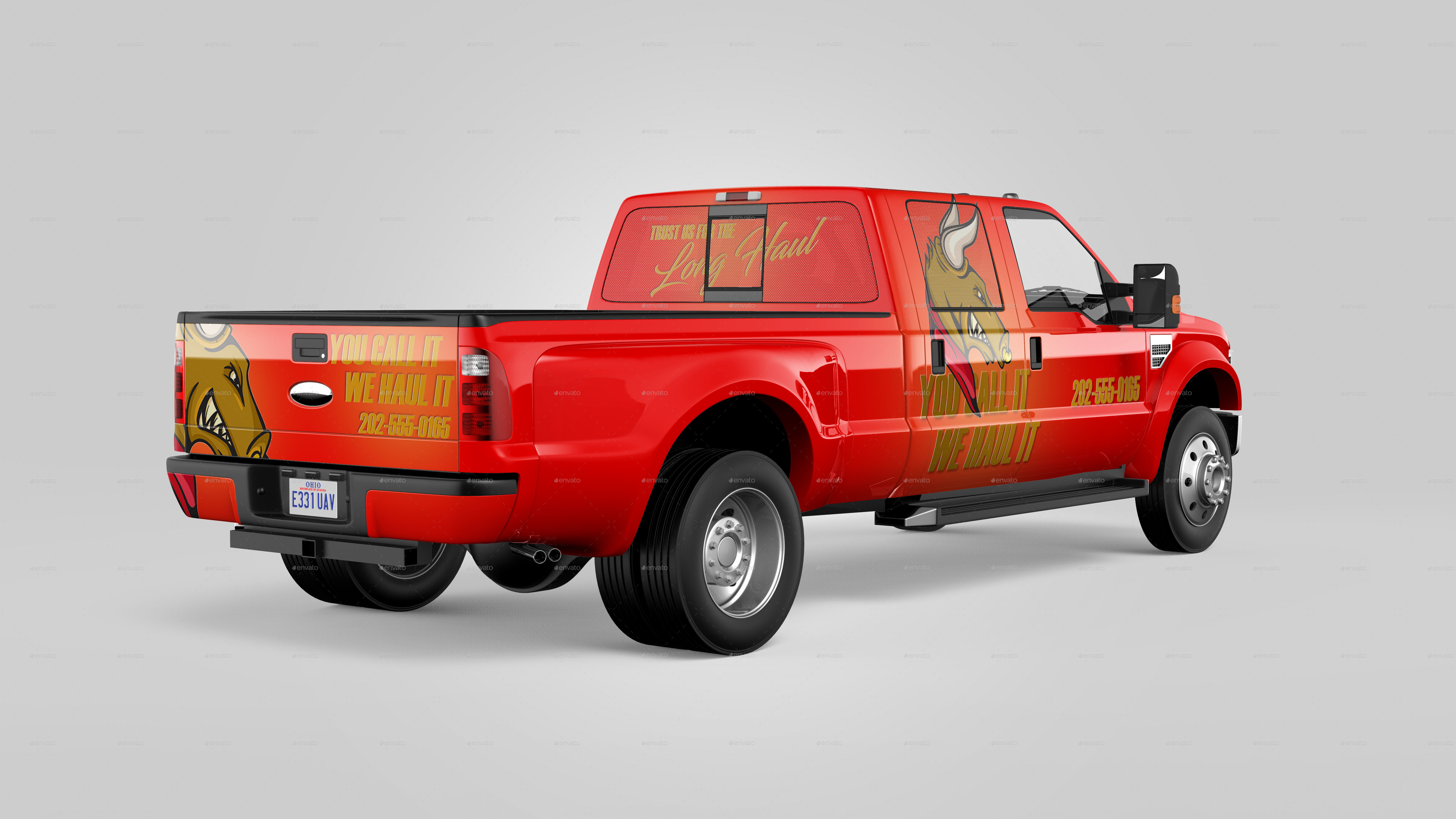 F450 Super Duty Truck Mockup, Graphics | GraphicRiver