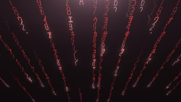 Falling Red Matrix Code, Motion Graphics | VideoHive