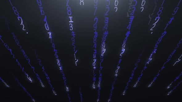 Falling Purple Matrix Code, Motion Graphics | VideoHive