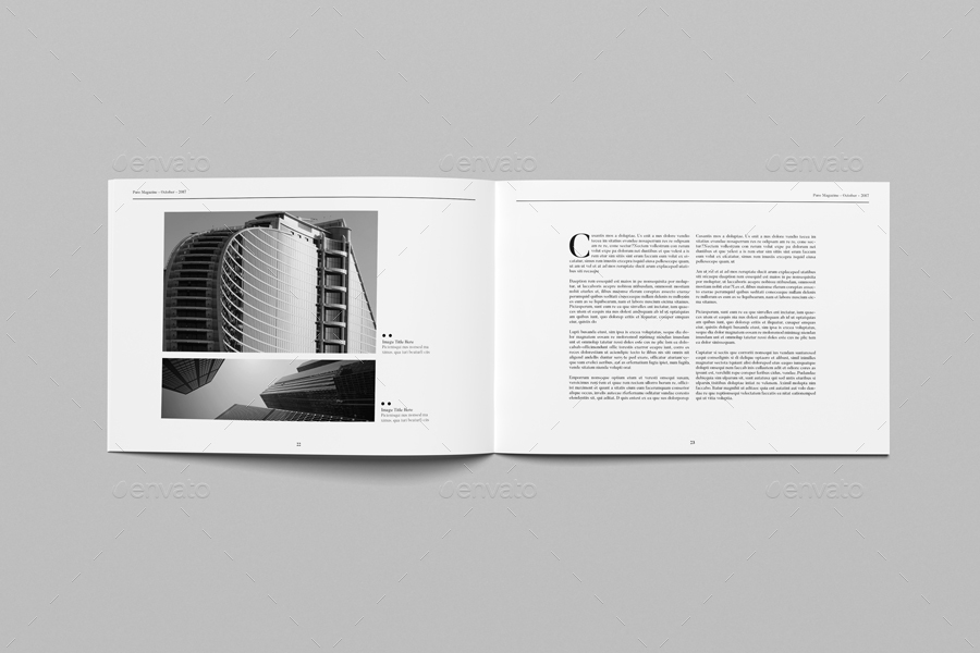 Landscape Magazine Template, Print Templates | GraphicRiver