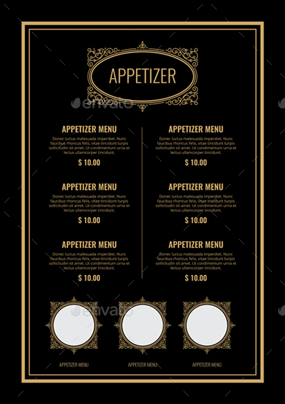 Classic Restaurant Menu, Print Templates | GraphicRiver