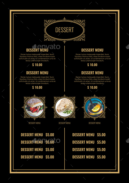 Classic Restaurant Menu, Print Templates | GraphicRiver