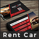 Rent A Car Business Card, Print Templates | GraphicRiver