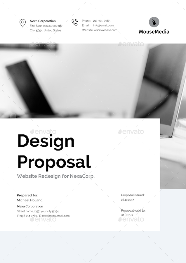 Design Proposal Template, Print Templates | GraphicRiver