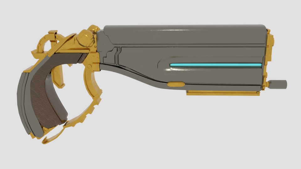 Lato Prime Pistol by Banism | 3DOcean
