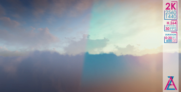 Sun Flying in The Clouds, Motion Graphics | VideoHive