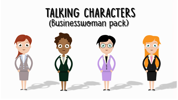 Talking Characters V.2 (Businesswoman Pack), Motion Graphics | VideoHive