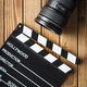 Professional camera and clapper board. Stock Photo by jirkaejc | PhotoDune