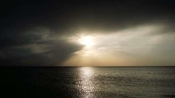 Amazingly Beautiful Sea in Dark Light, Stock Footage | VideoHive