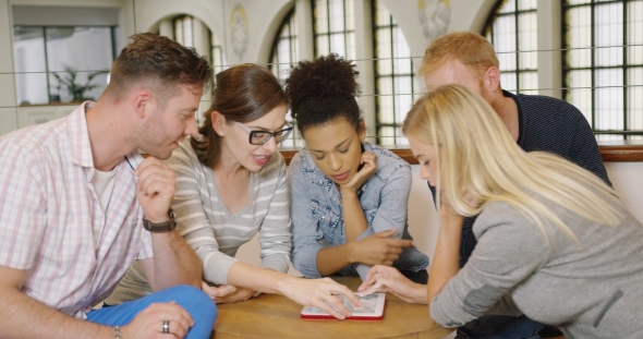 Colleagues Around Table Choosing New Ideas, Stock Footage | VideoHive