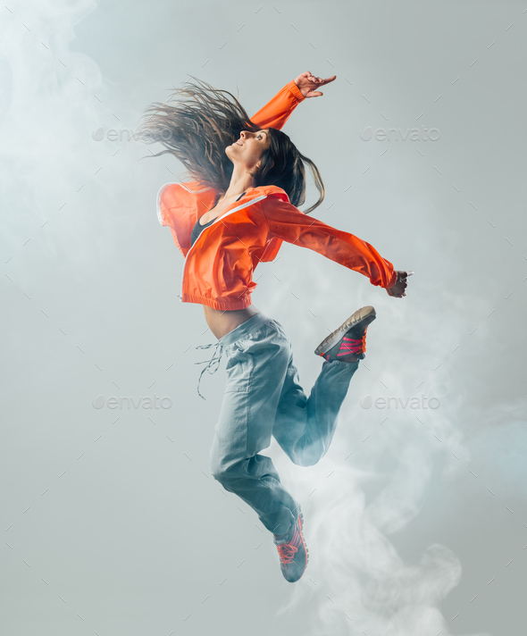 Modern dancer jumping Stock Photo by stokkete | PhotoDune