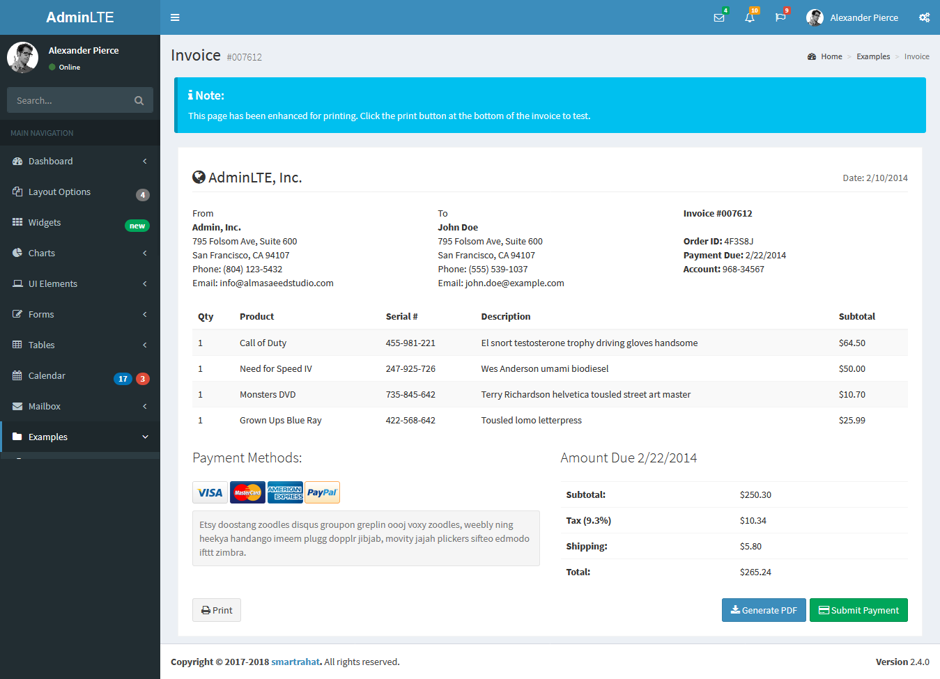 AdminLTE Laravel by smartrahat | CodeCanyon