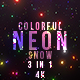 Colorful Neon Snow, Motion Graphics | VideoHive