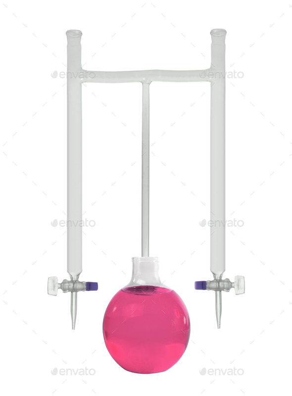 Chemical laboratory glass isolated Stock Photo by photobalance | PhotoDune