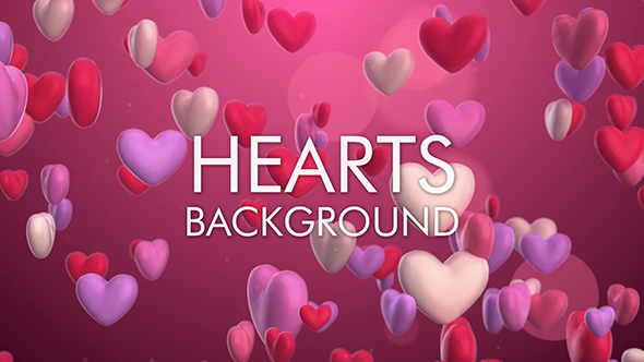 Hearts Background, Motion Graphics | VideoHive