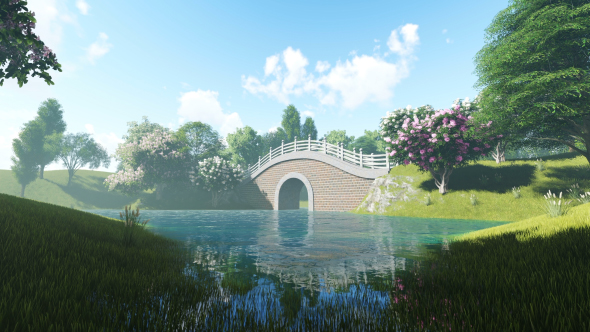 Historic Bridge and Lake, Motion Graphics | VideoHive