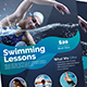 Swimming Lessons Poster & Roll-Up Bundle by aam360 | GraphicRiver