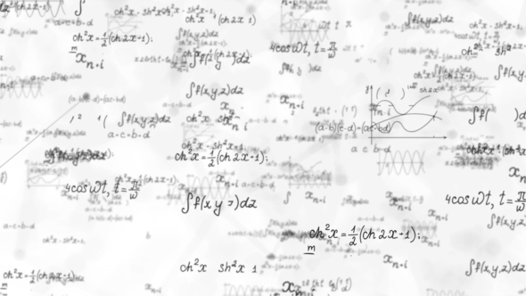 Mathematical Formula Calculations Background, Motion Graphics | VideoHive