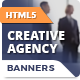 Creative Agency Banners - HTML5 Animated Ad Templates (GWD) by InfiniWeb