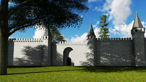 Front View of the Castle, Motion Graphics | VideoHive